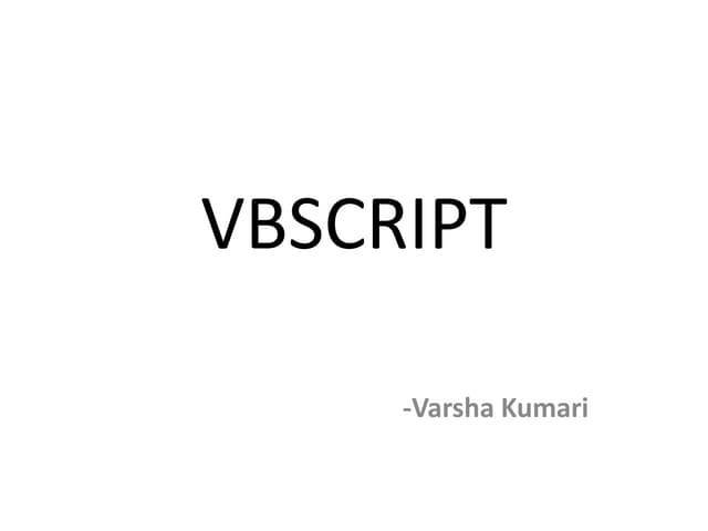 Vbscript Ppt 7493