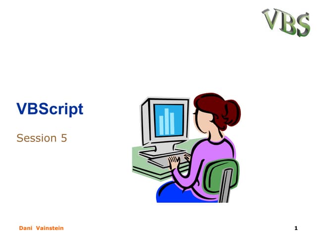 Vb scripting | PPT Vb scripting | PPT