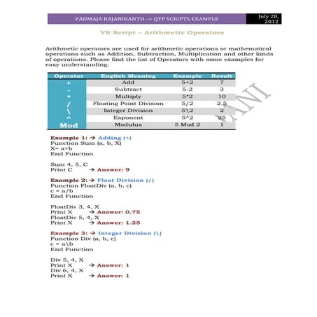 Vb Scripting Pdf