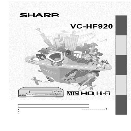 Vc Hf920 Vcr Manual | PDF