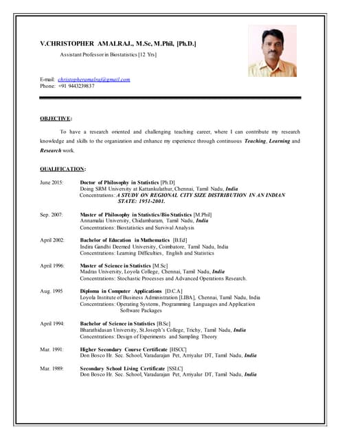 CV Omar | DOC | Professional School | Postgraduate Education