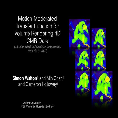 Motion-Moderated Transfer Function for Volume Rendering 4D CMR Data | PPT