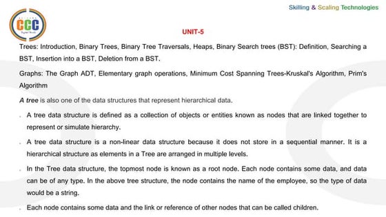 Binary Tree In Data Structure Pptx Programming Languages Computing