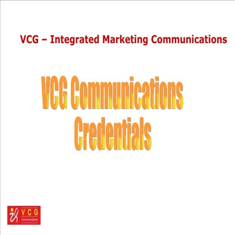 Vcg Com Credentials 2010 | PPT