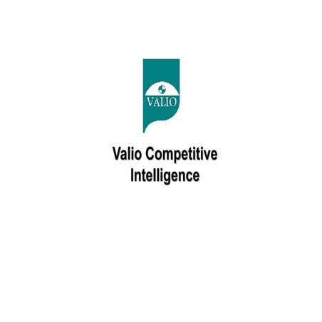 Valio Competitive Intelligence Portfolio Services | PPTX