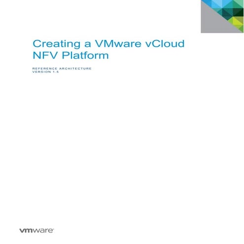 VMware vCloud NFV Reference Architecture | PDF | Computer Networking | Computing