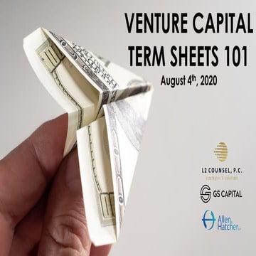VC Term Sheets 101 | PDF