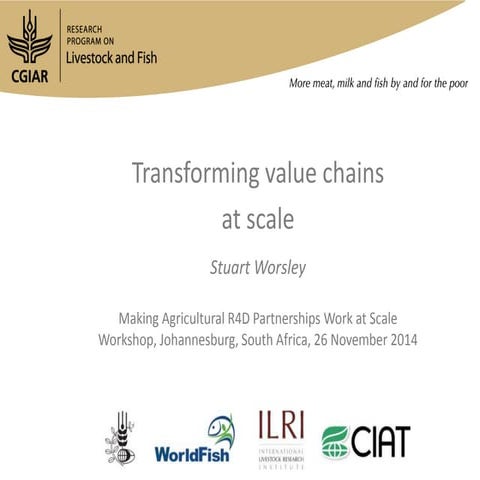 Transforming value chains at scale | PPT