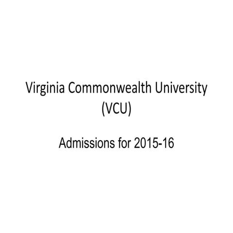 Vcu business school presentation | PPTX | Undergraduate Education ...