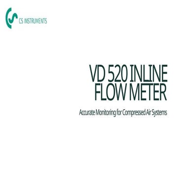 VD 520 Inline Flow Meter - Accurate Monitoring for Compressed Air ...