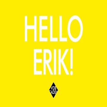 VDB Academy #01 - Erik van den Berg | PPT