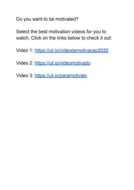 the motivation you need | PDF