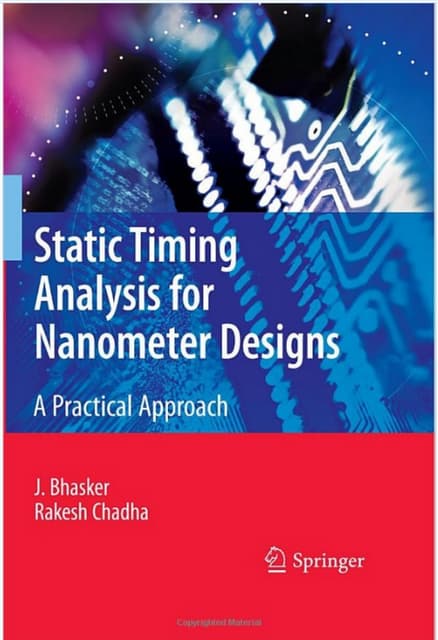 Vdoc Pub Static Timing Analysis For Nanometer Designs A Practical