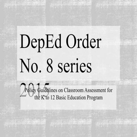 New K-12 Grading System (HS/Elem) | PPTX
