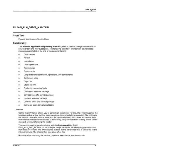 Step By Step Creation Of A Bapi In Detailed Steps With Scr Pdf