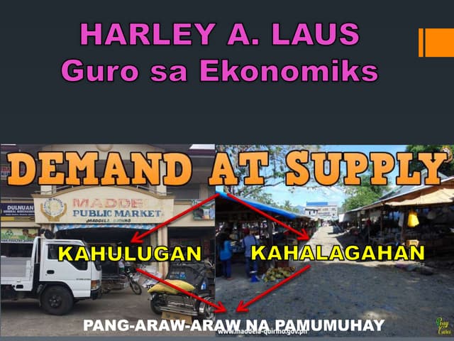 Interaksyon ng demand at suplay adm rmhs mn la - slideshare | PPTX