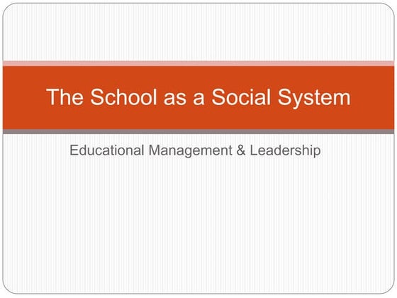 Social system (Sociology) | PPT