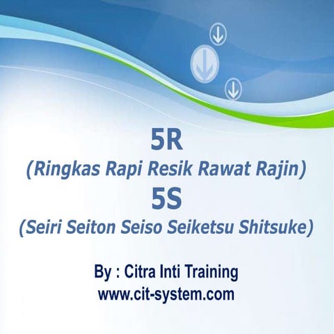 Materi 5 R (ringkas, rapi,resik,rawat,rajin) | PDF