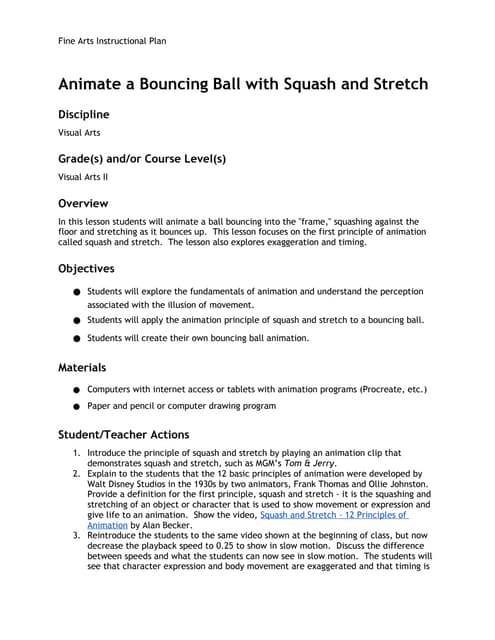 Bouncing Ball Exercise | PDF