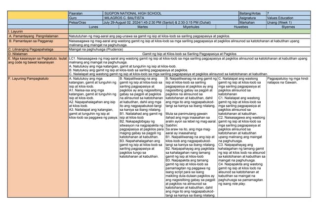 DLL MATATAG VALUES EDUCATION 7 Q1 W1.docx