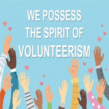 VE 10 Q2 Topic 3 We Possess the Spirit of Volunteerism.pdf | Resume Writing and Advice | Job Search