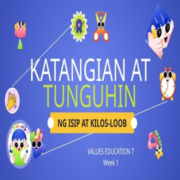 VE7 Q1 Week 1-1 VALUES EDUCATION BECAUSE STUDENTS NEED GMRC | PPTX