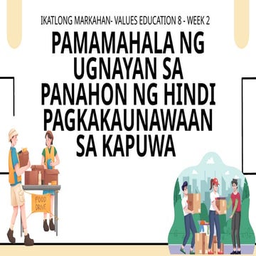 Values Education 8 week 2 quarter three. | PPTX