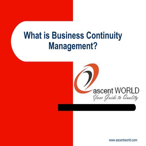 ISO 22301 is an international standard for business continuity management systems (BCMS)-11.ppt