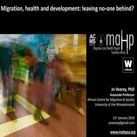 Migration, health and development: leaving no-one behind? | PPTX ...