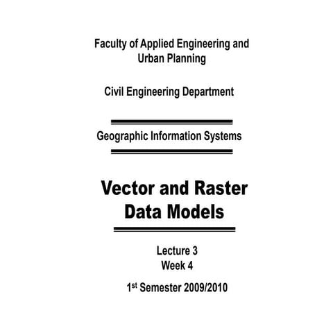 Modelo de dados vetorial e matricial - slides | PPT | Databases | Computer Software and Applications