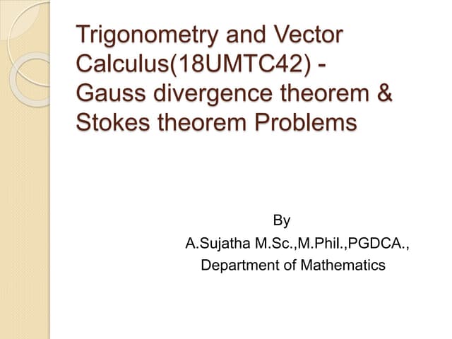 Complex analysis | PPTX