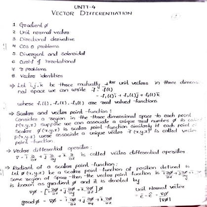 vector differentiation one of part of M2 | PDF