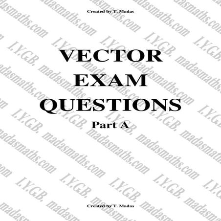 Vector exam questions_part_a | PDF