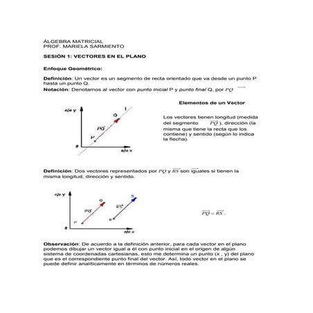 VECTORES EN R2 | DOCX