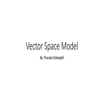 Vector Space Model In Information Retrieval Ppt 9891