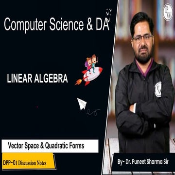 Vector Space & Quadratic Forms : DPP 01 Discussion Notes.pdf