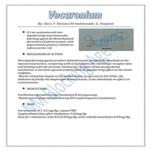 Vecuronium