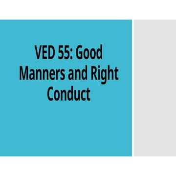 Instructional Materials in Good Manners and Right Conduct (GMRC) | PPTX