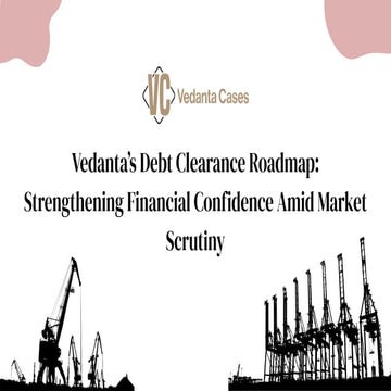 Vedanta Debt Clearance Plan & Financial Strategy | PDF