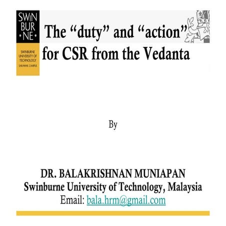Vedanta and CSR | PDF