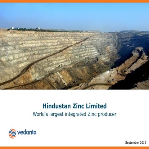 Vedantaindiaoperationssitevisit zincindiahzlpresentation-26sep2012 | PDF