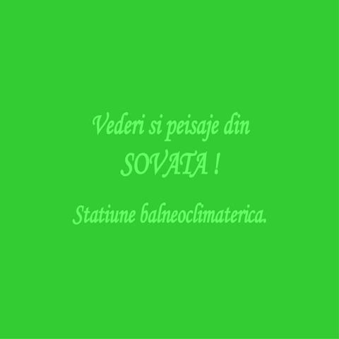 Vederi Din Sovata | PPS