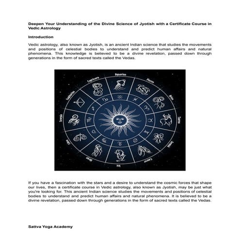Vedic Astrology Pdf