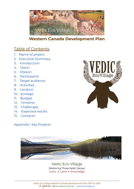 Vedic Village - PROPOSED DEVELOPMENT PLAN | PPTX | Land and Farms ...