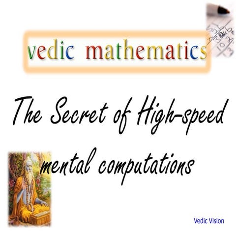 Vedic mathematics | PPT