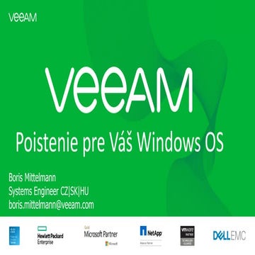 Veeam Agent pro Windows | PPT