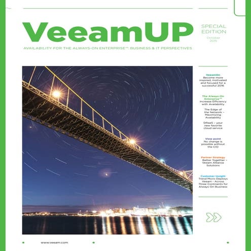 Veeam up for VeeamON 2015 | PDF