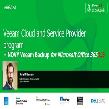 Veeam VCSP program a Backup pro Office 365 | PDF