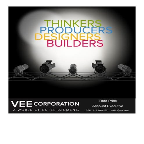 VEE capabilities Entertainment Projects | PDF