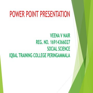 VEENA V NAIR | PPTX